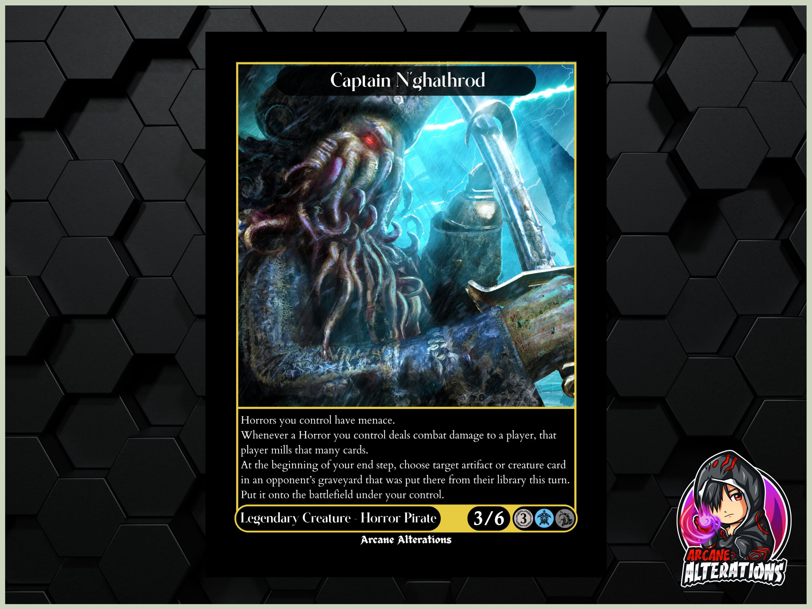 Captain N'ghathrod Full Art Custom Card - Etsy