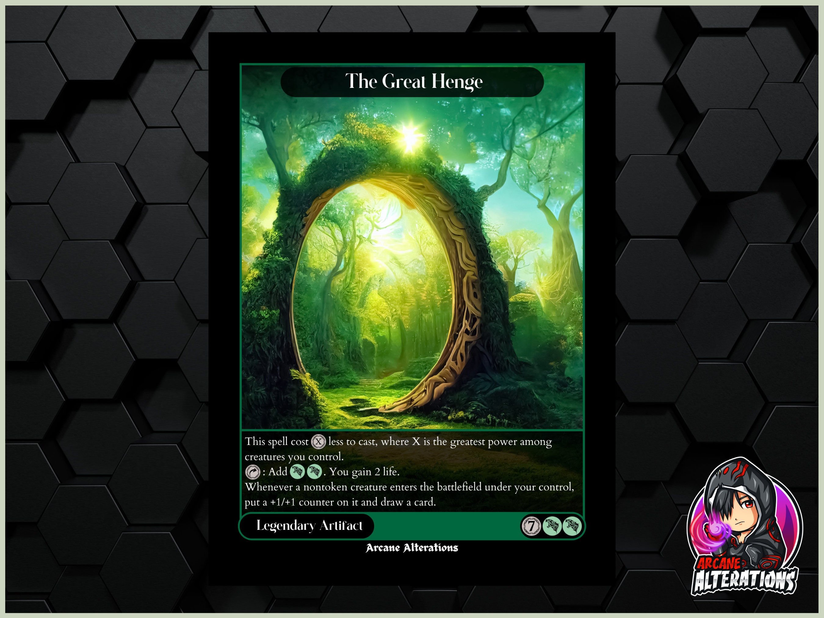 The Great Henge Full Art Custom Card Etsy