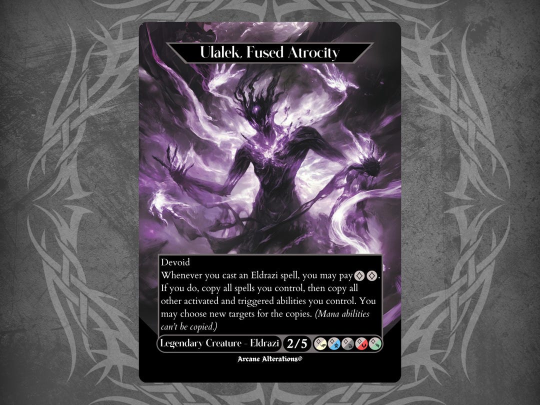 Ulalek, Fused Atrocity - Proxy Full Art Custom Card - Etsy