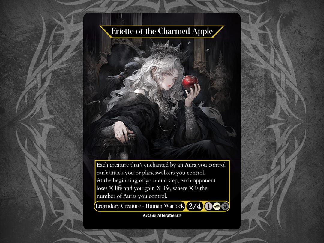 Eriette of the Charmed Apple - Proxy Full Art Custom Card - Etsy