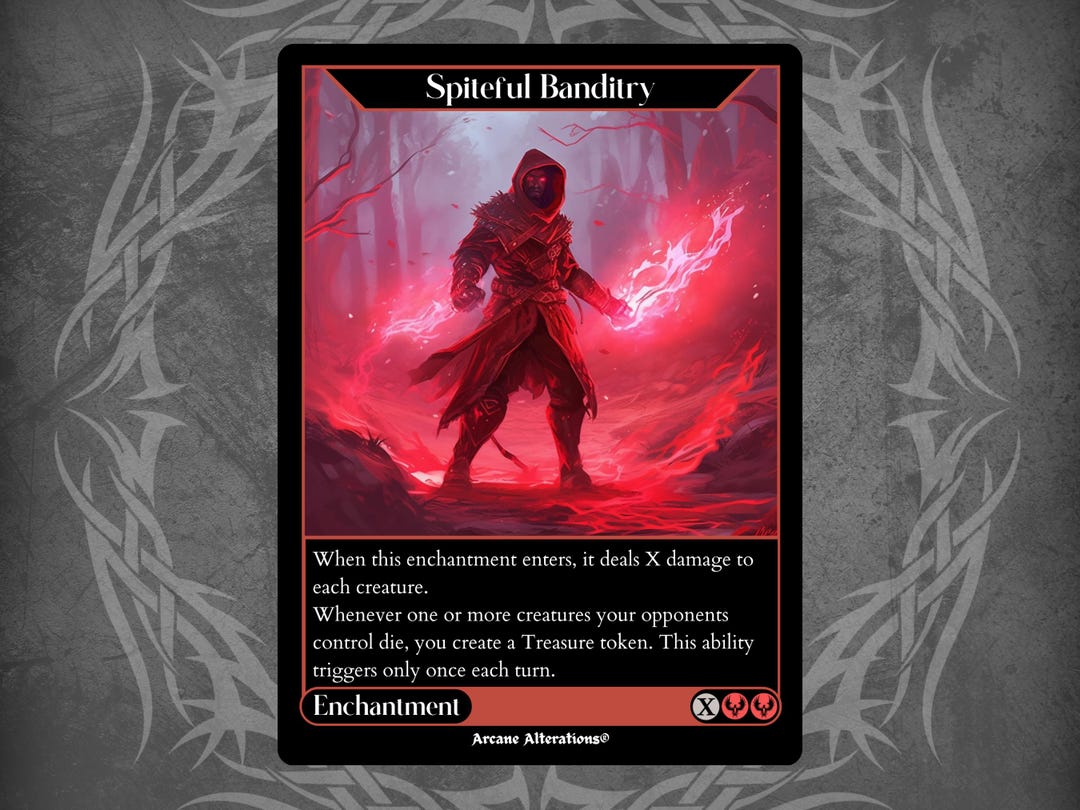 Spiteful Banditry - Full Art Custom Card - Etsy