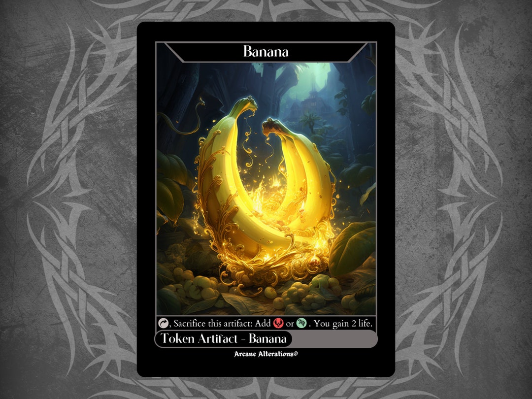 Banana Token - Full Art Custom Card - Etsy