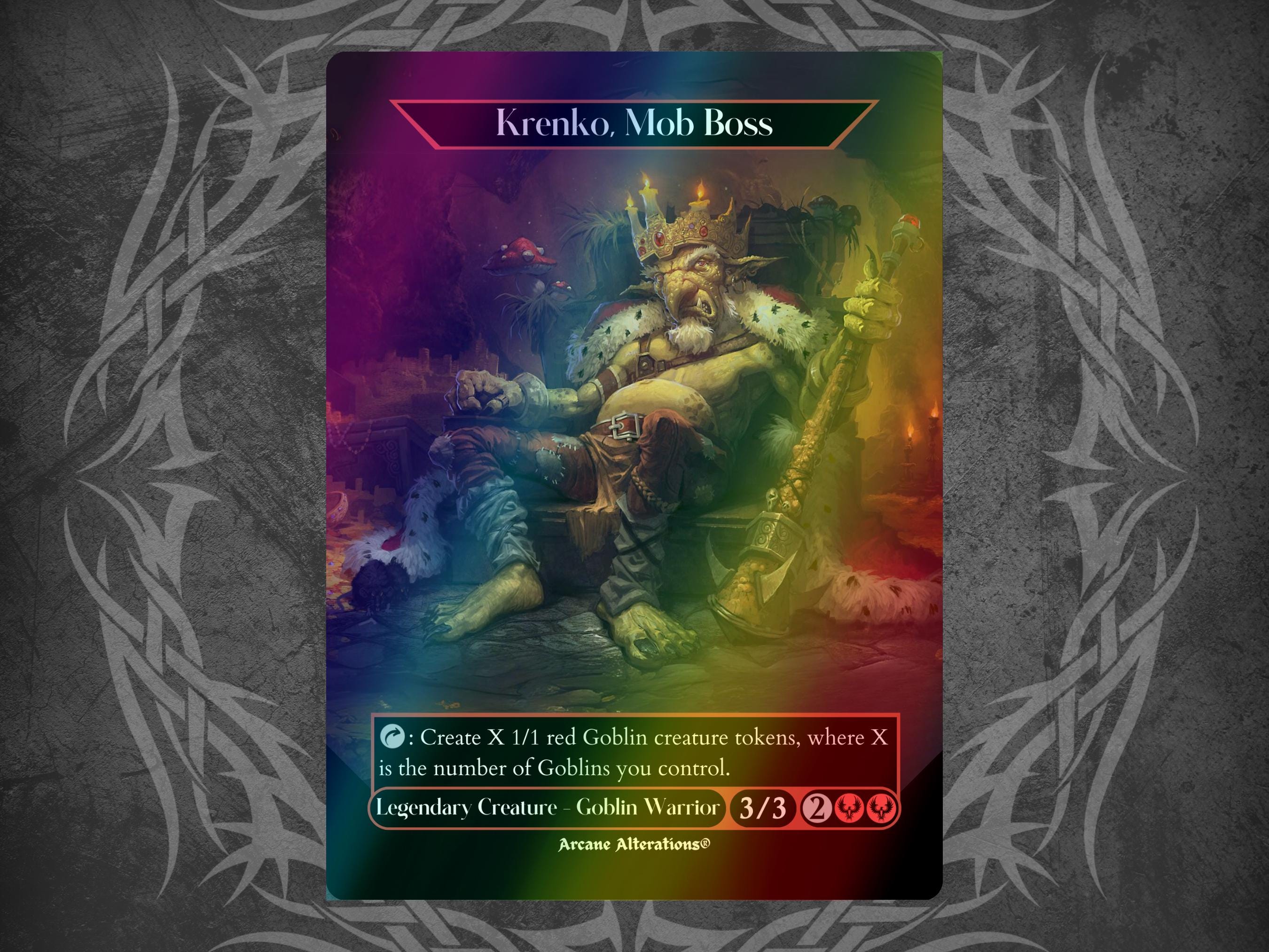 Krenko, Mob Boss - Proxy Full Art Custom Card - Etsy