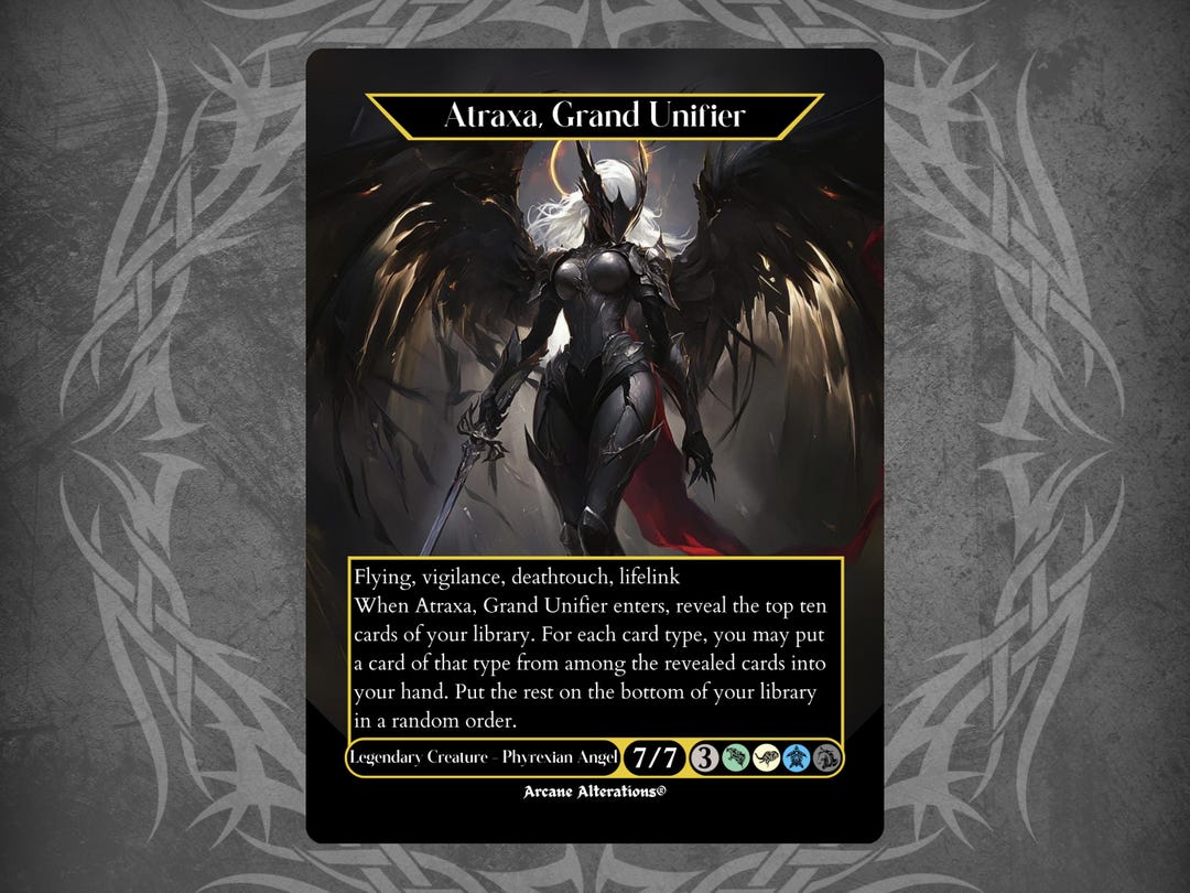 Atraxa, Grand Unifier - Proxy Full Art Custom Card - Etsy
