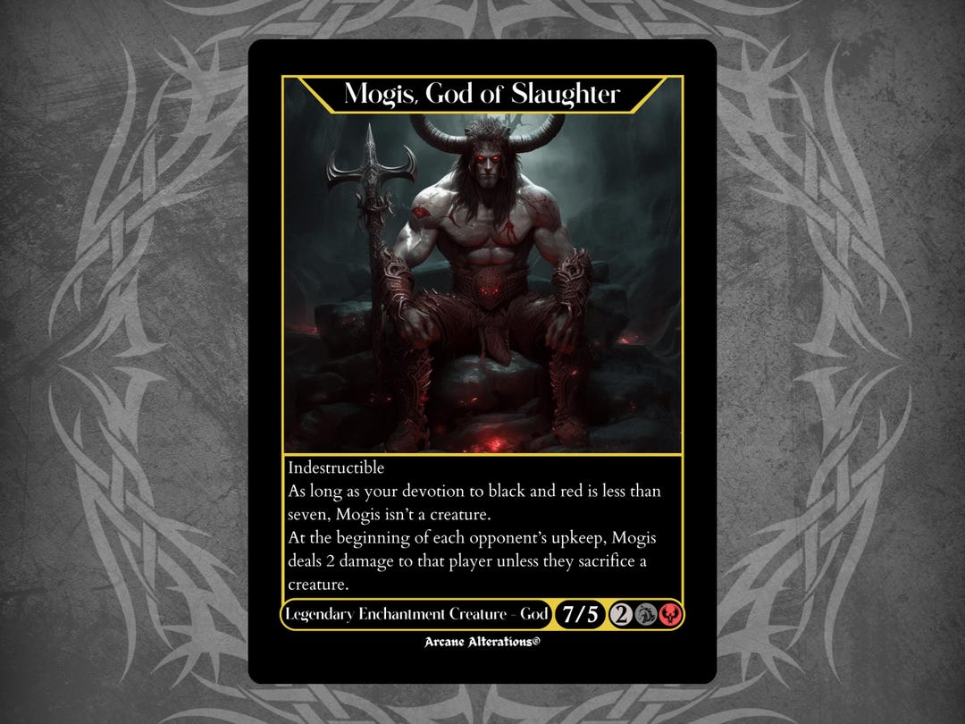Mogis, God of Slaughter Full Art Custom Card - Etsy