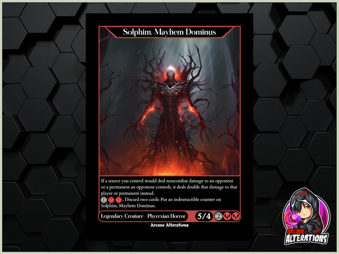 Solphin, Mayhem Dominus Full Art Custom Card - Etsy