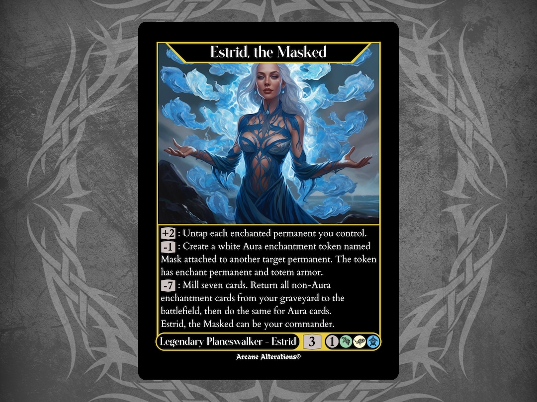 Estrid, the Masked - Full Art Custom Card - Etsy