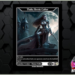 Thalia, Heretic Cathar - Full Art Custom Card - Etsy