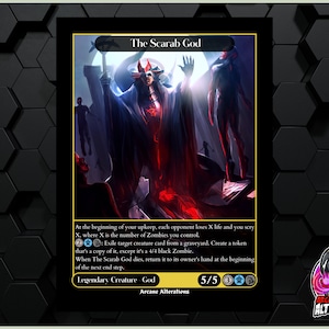 The Scarab God - Full Art Custom Card - Etsy