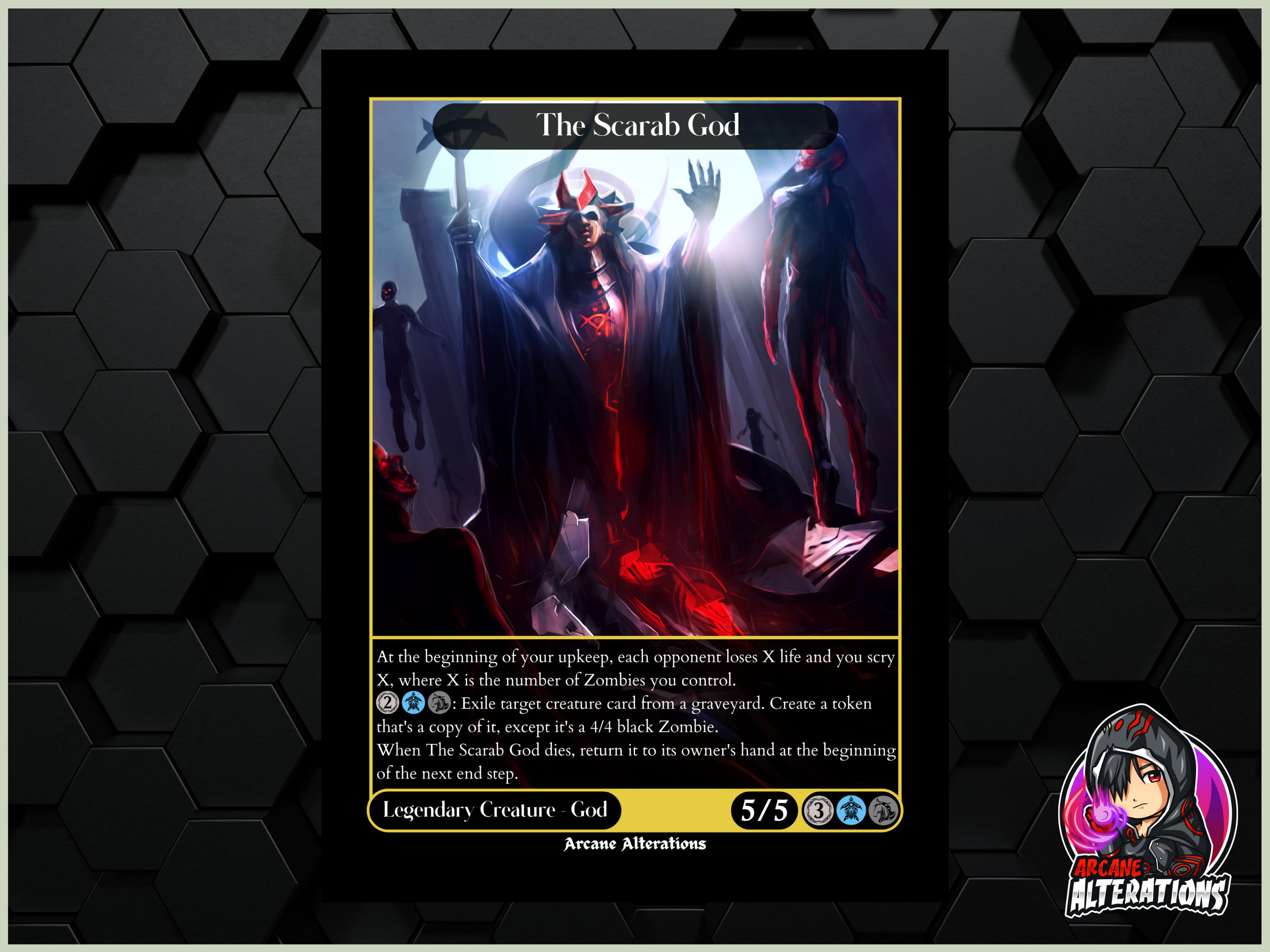 The Scarab God Full Art Custom Card - Etsy