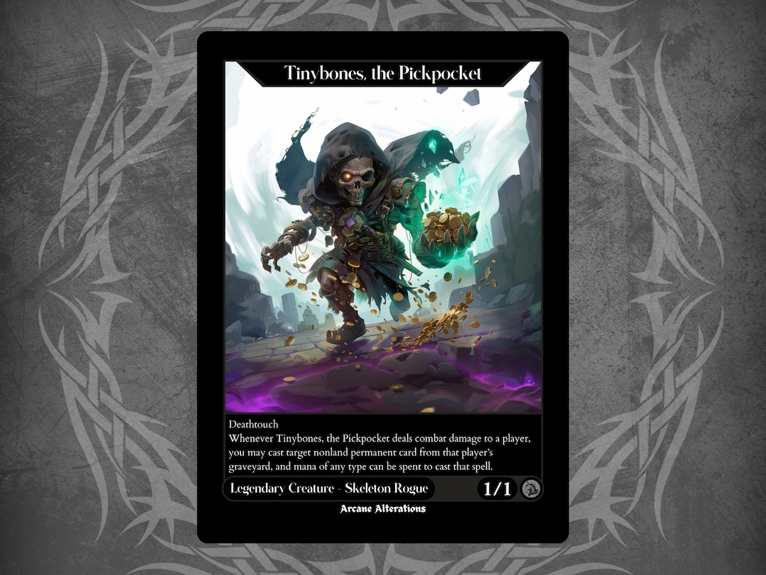 Tinybones, the Pickpocket Full Art Custom Card - Etsy