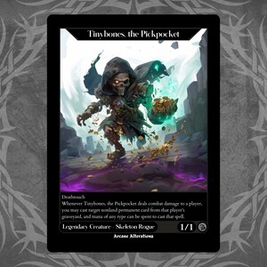 Tinybones, the Pickpocket Full Art Custom Card - Etsy