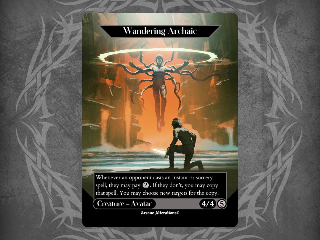 Wandering Archaic / Explore the Vastlands - Proxy Full Art Custom Card ...