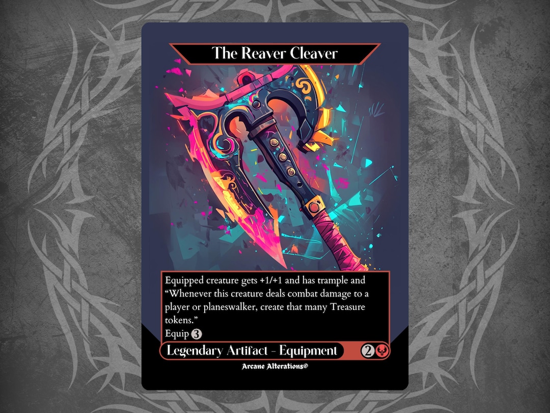 The Reaver Cleaver - Proxy Full Art Custom Card - Etsy