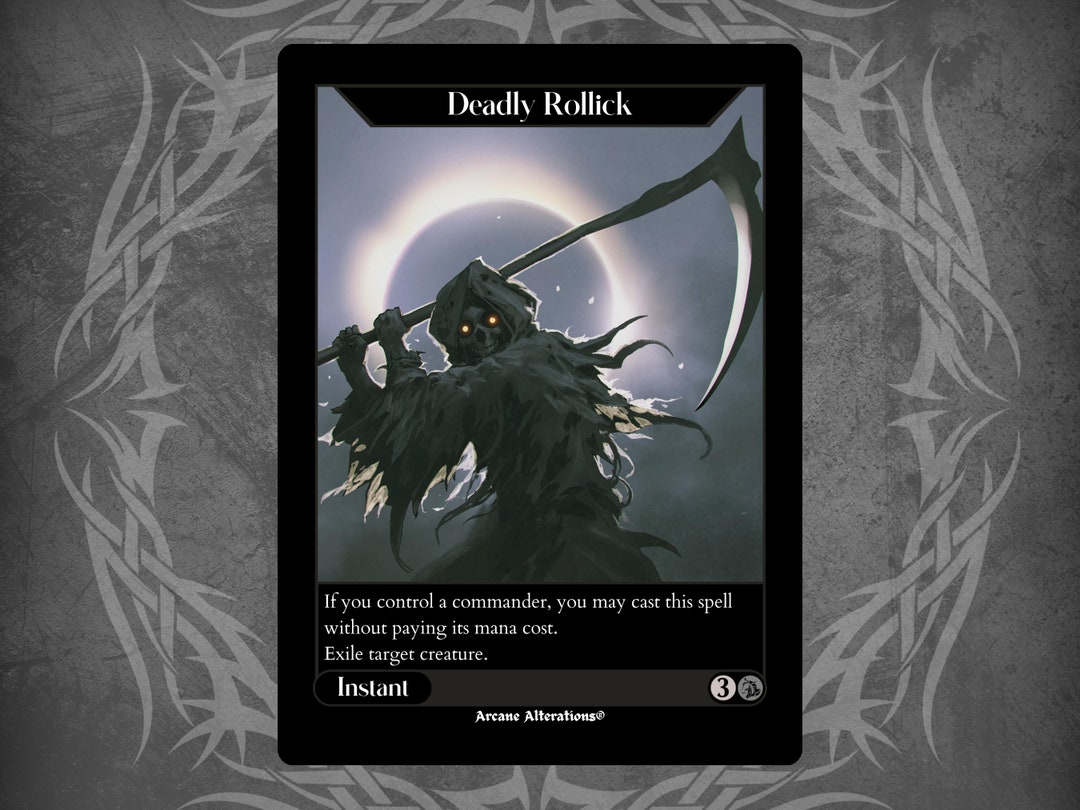 Deadly Rollick - Full Art Custom Card - Etsy