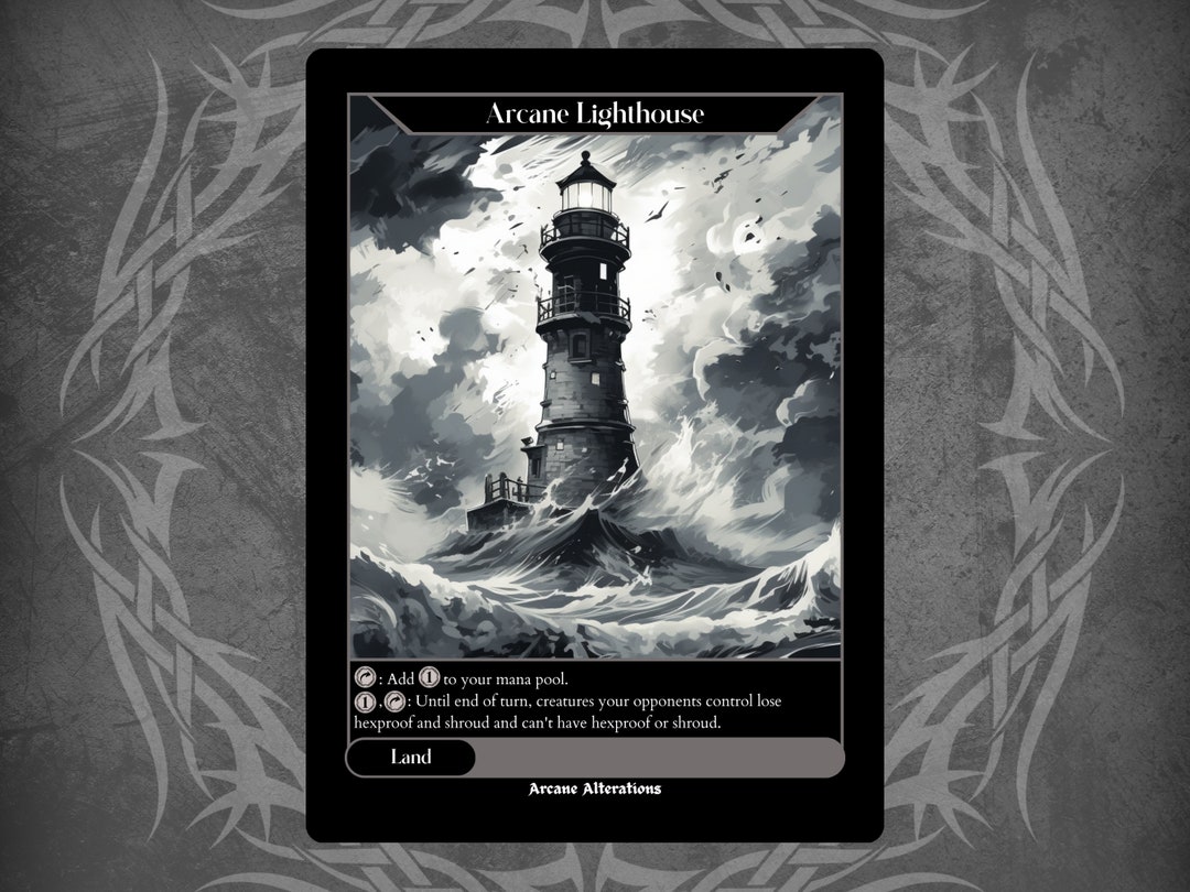 Arcane Lighthouse - Full Art Custom Card - Etsy