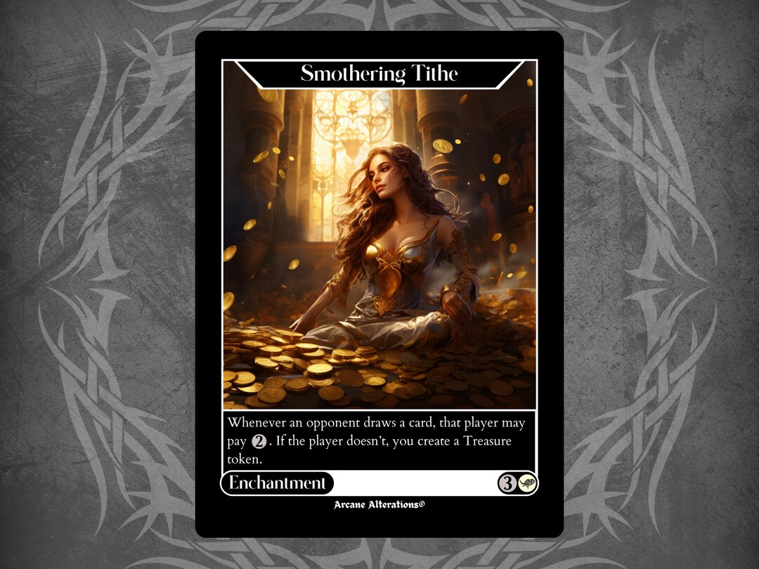 Smothering Tithe - Full Art Custom Card - Etsy