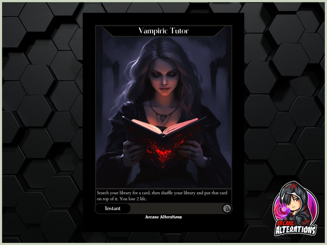 Vampiric Tutor Full Art Custom Card - Etsy