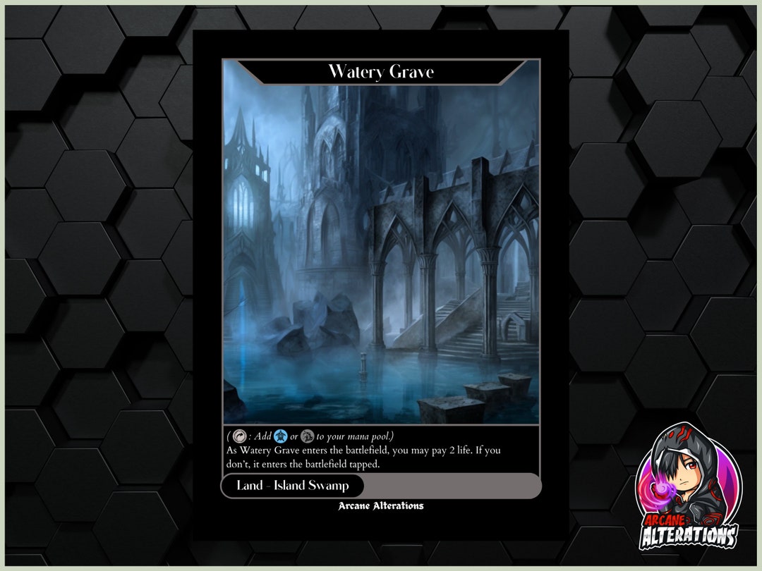 Watery Grave Full Art Custom Card - Etsy