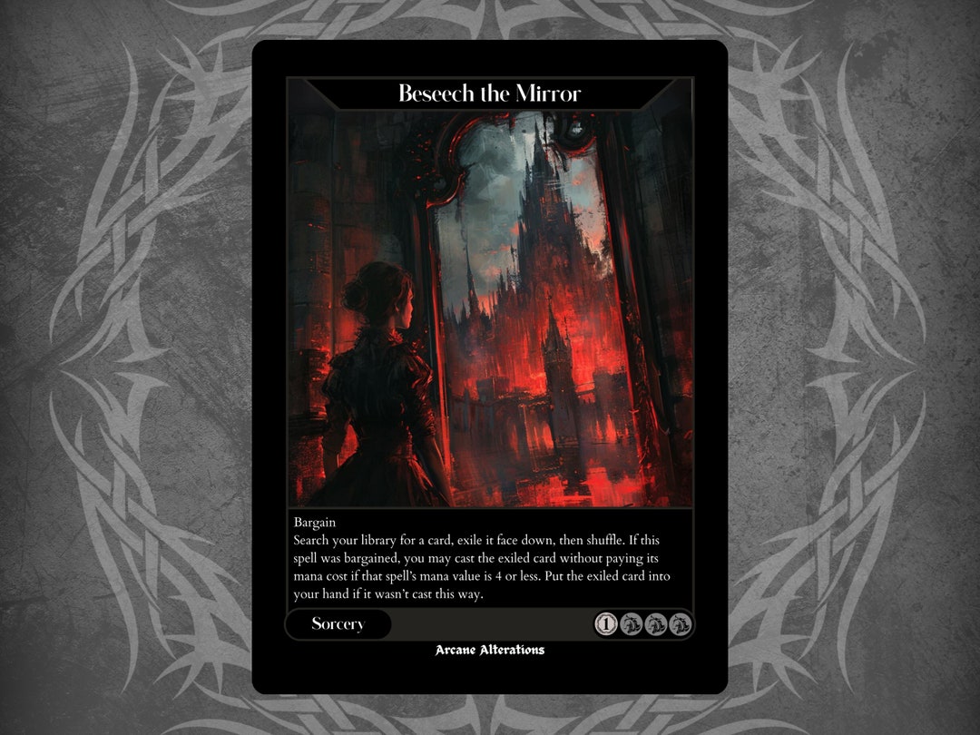 Beseech the Mirror Full Art Custom Card - Etsy
