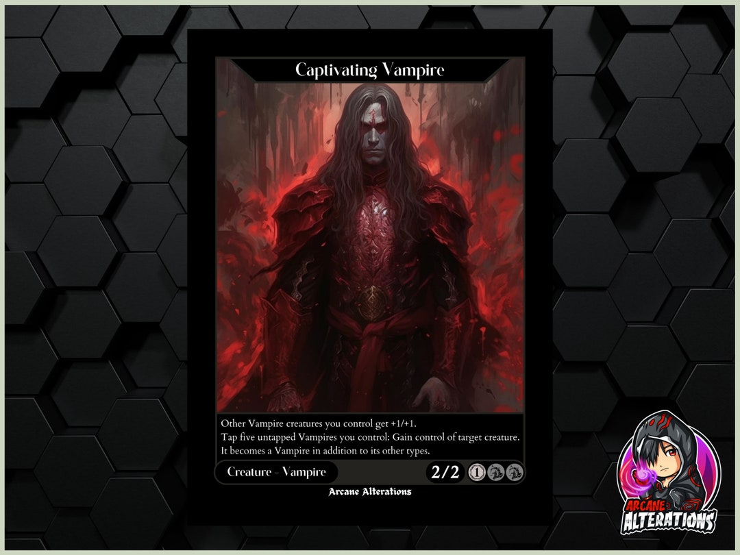 Captivating Vampire Full Art Custom Card - Etsy