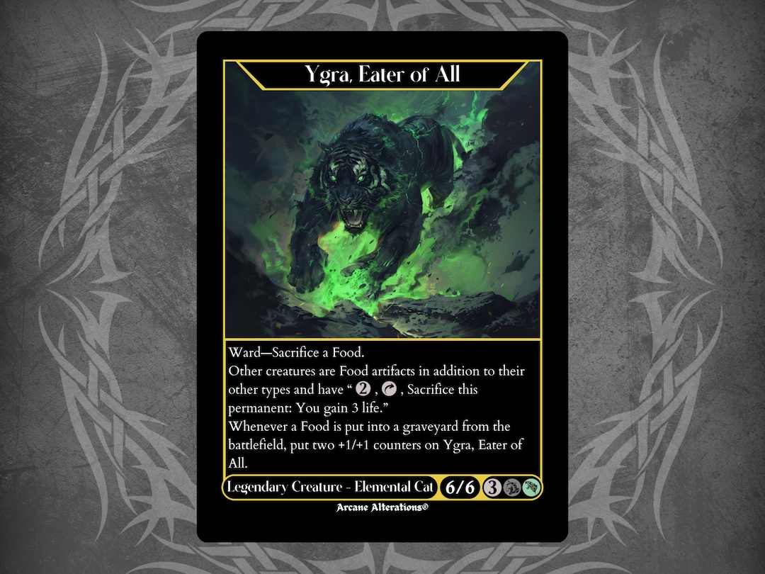 Ygra, Eater of All - Full Art Custom Card - Etsy