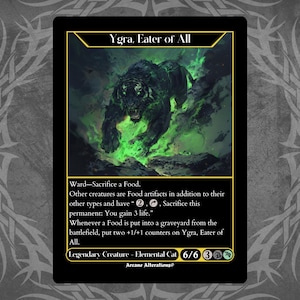 Ygra, Eater of All - Full Art Custom Card - Etsy