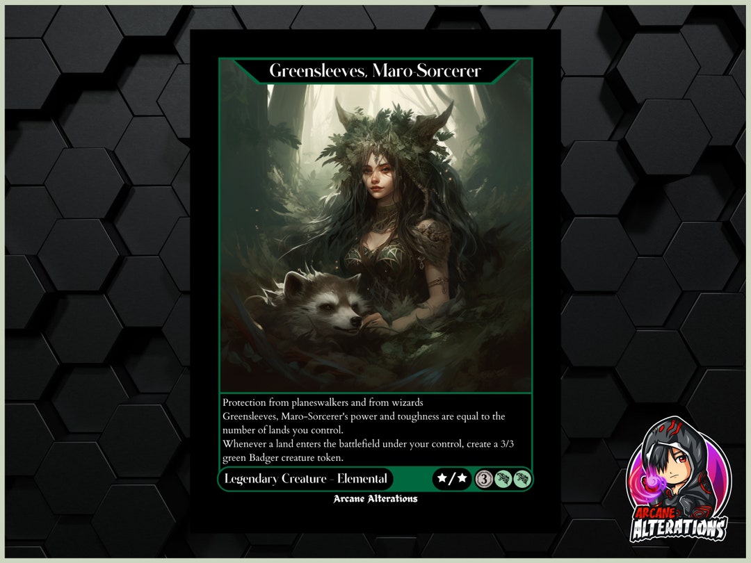Greensleeves, Maro-sorcerer Full Art Custom Card - Etsy