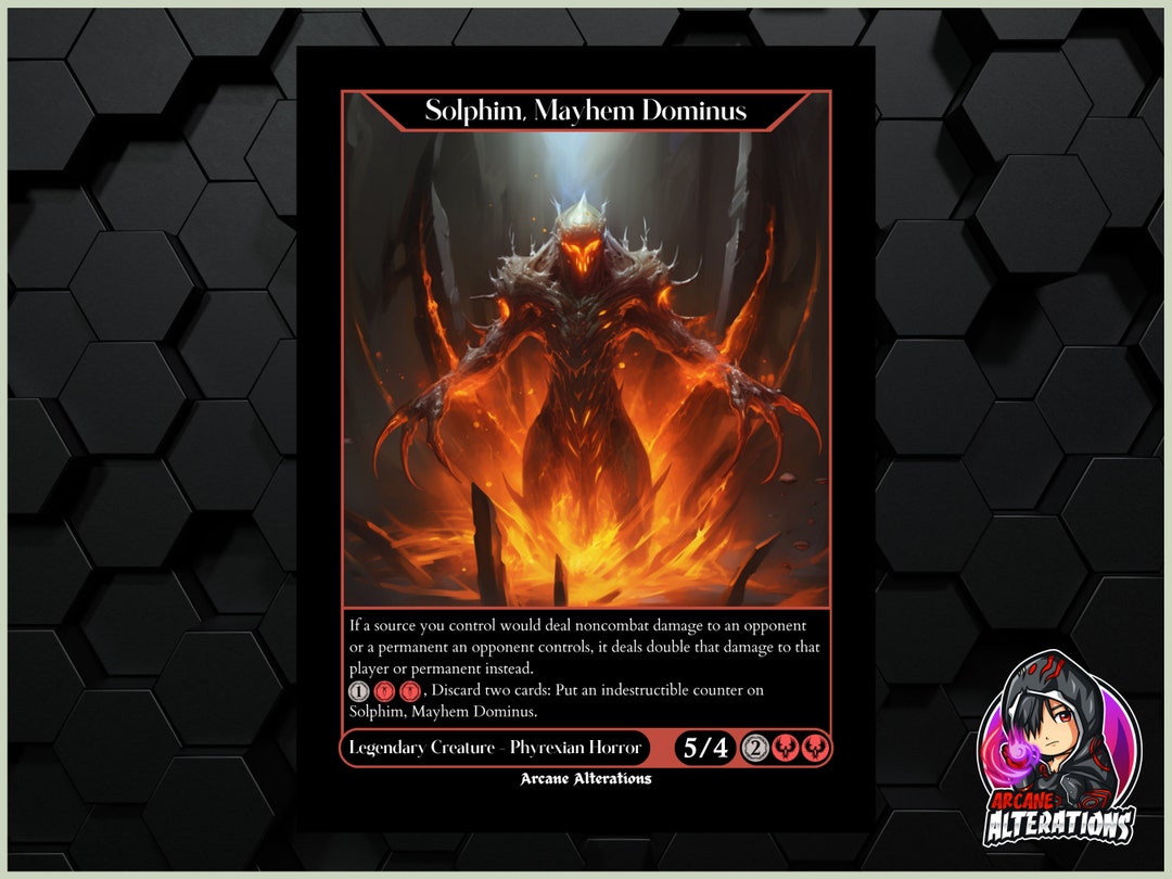 Solphin, Mayhem Dominus Full Art Custom Card - Etsy