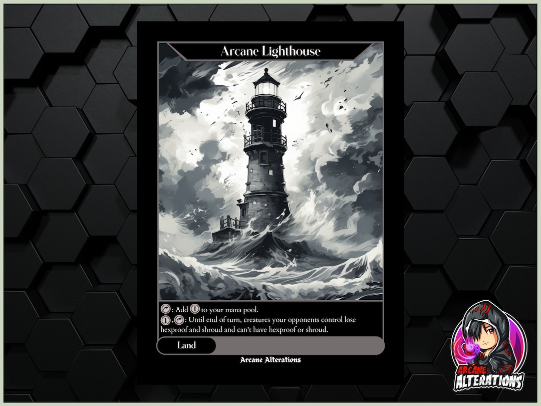 Arcane Lighthouse Full Art Custom Card - Etsy