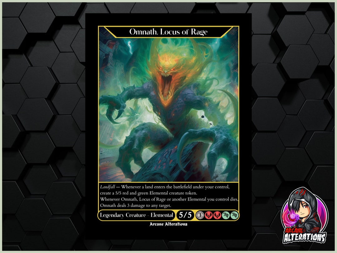 Omnath, Locus of Rage - Full Art Custom Card - Etsy
