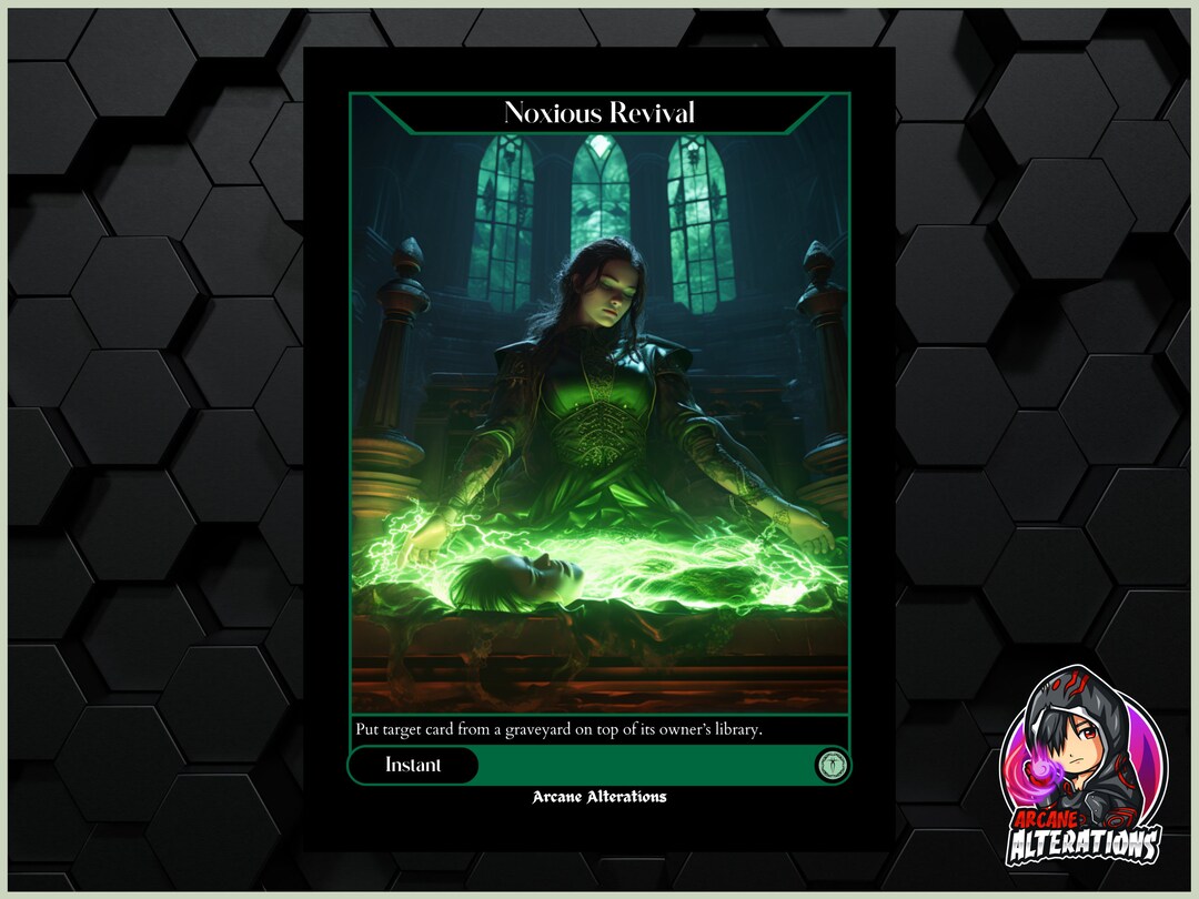 Noxious Revival Full Art Custom Card - Etsy
