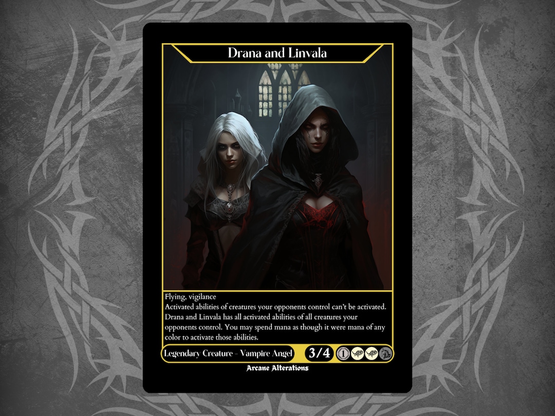 Drana and Linvala - Full Art Custom Card - Etsy