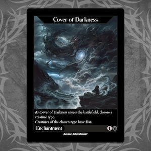 Cover of Darkness - Full Art Custom Card - Etsy