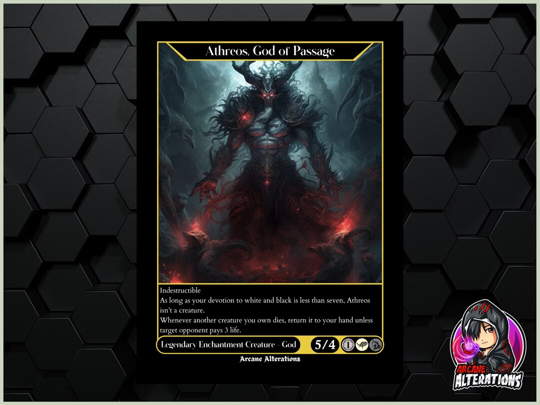 Atheros, God of Passage Full Art Custom Card - Etsy