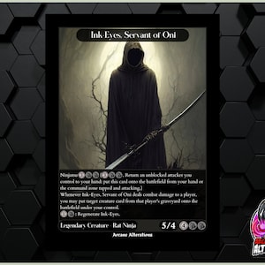 Ink Eyes, Servant of Oni - Full Art Custom Card - Etsy