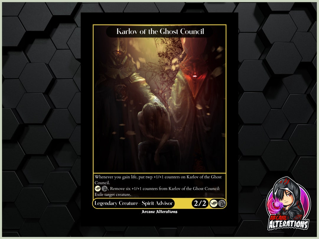Karlov of the Ghost Council - Full Art Custom Card - Etsy