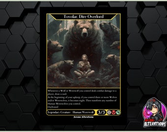 Tovolar, Dire Overlord Full Art Custom Card - Etsy