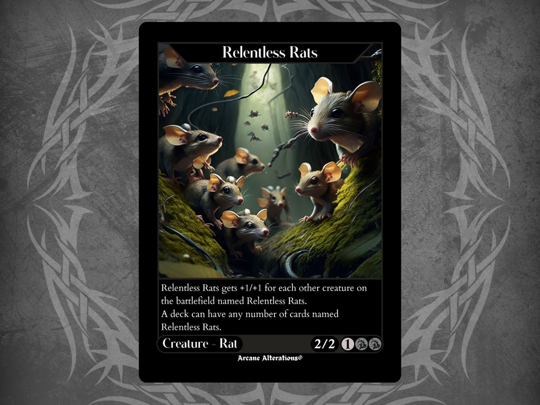 Relentless Rats - Full Art Custom Card - Etsy