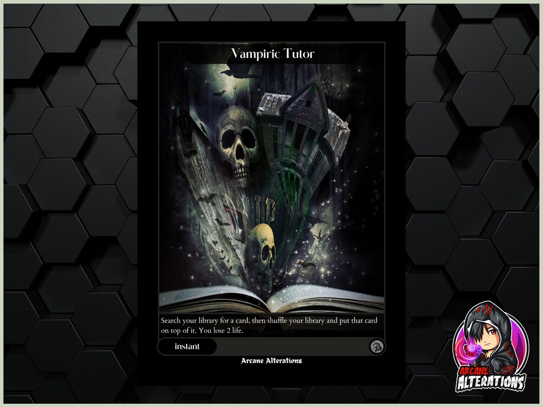 Vampiric Tutor Full Art Custom Card - Etsy