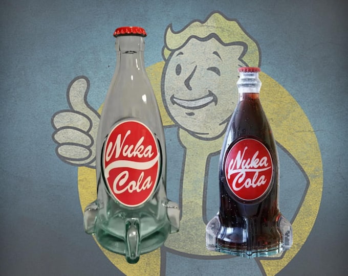 Nuka-cola Glass Bottle Custom Fallout Collectible Rocket Bottle - Etsy