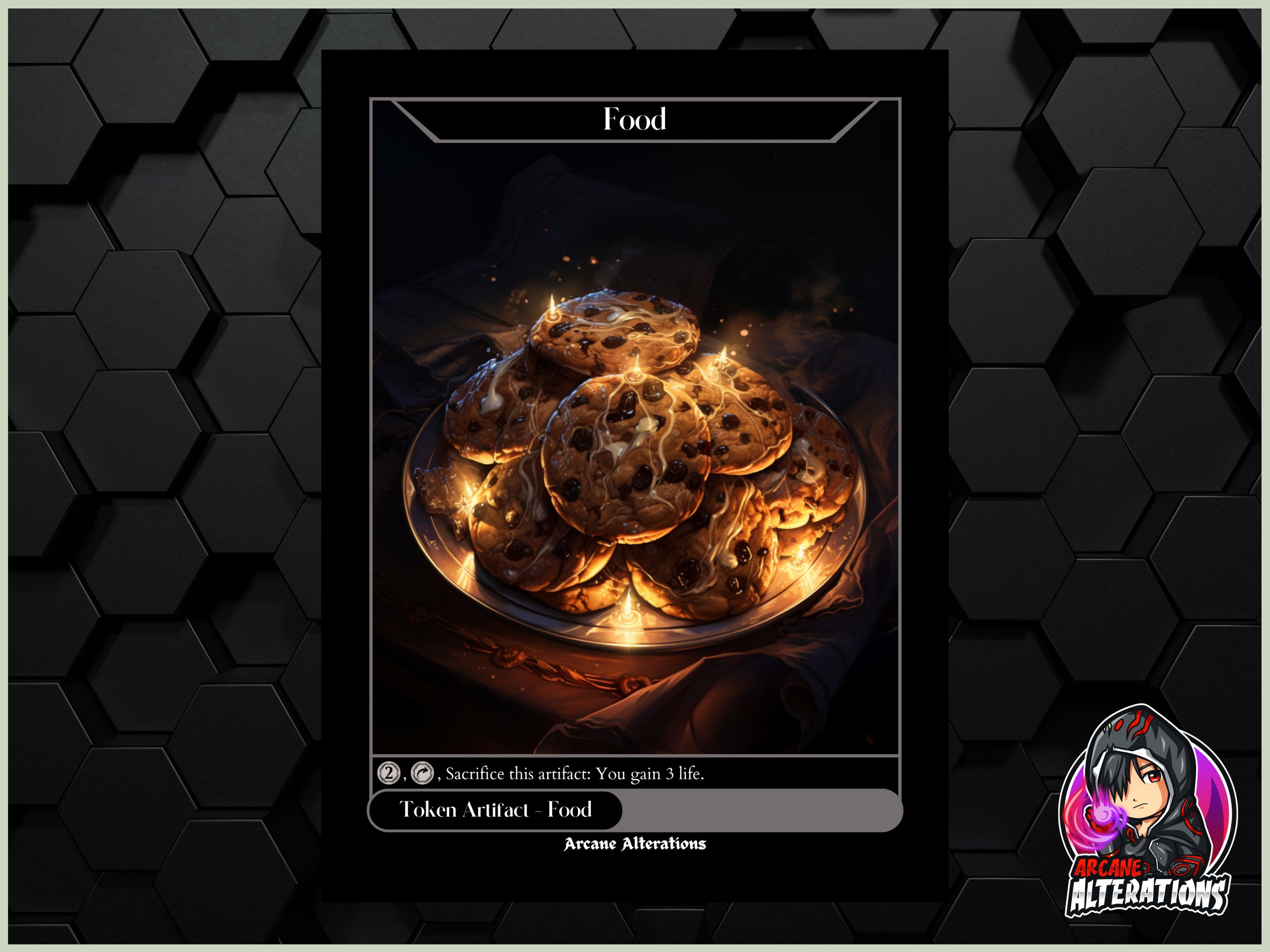 Food Token Full Art Custom Card - Etsy