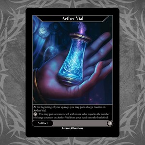 Aether Vial - Full Art Custom Card - Etsy