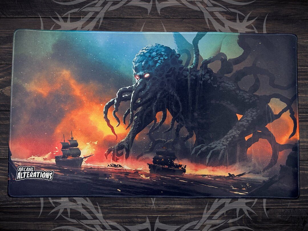 Cthulhu Playmat TCG Stitched Edges 600*350*2mm Mousepad - Etsy
