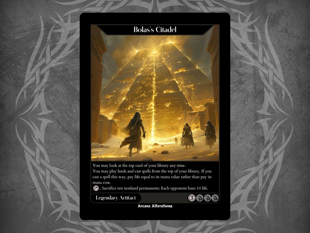 Bolas's Citadel Full Art Custom Card - Etsy