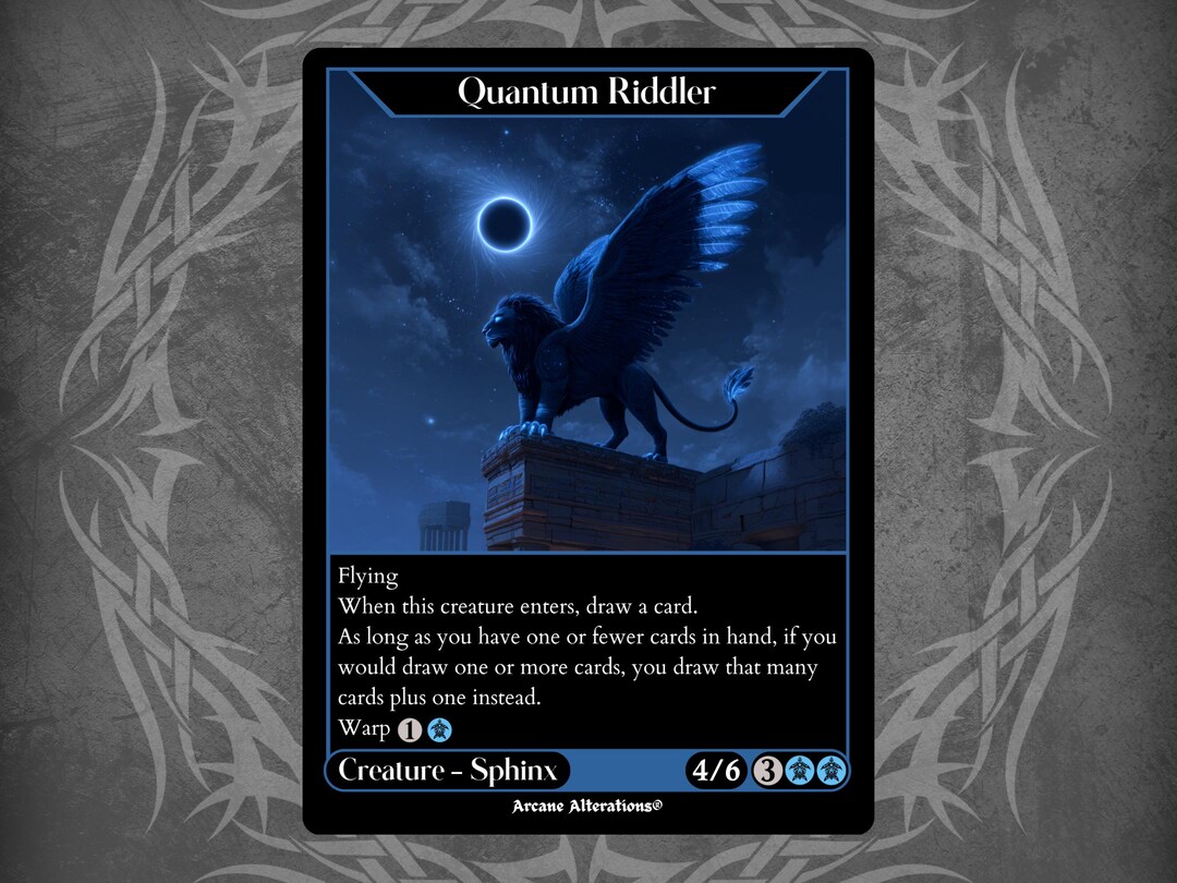 Quantum Riddler - Proxy Full Art Custom Card - Etsy