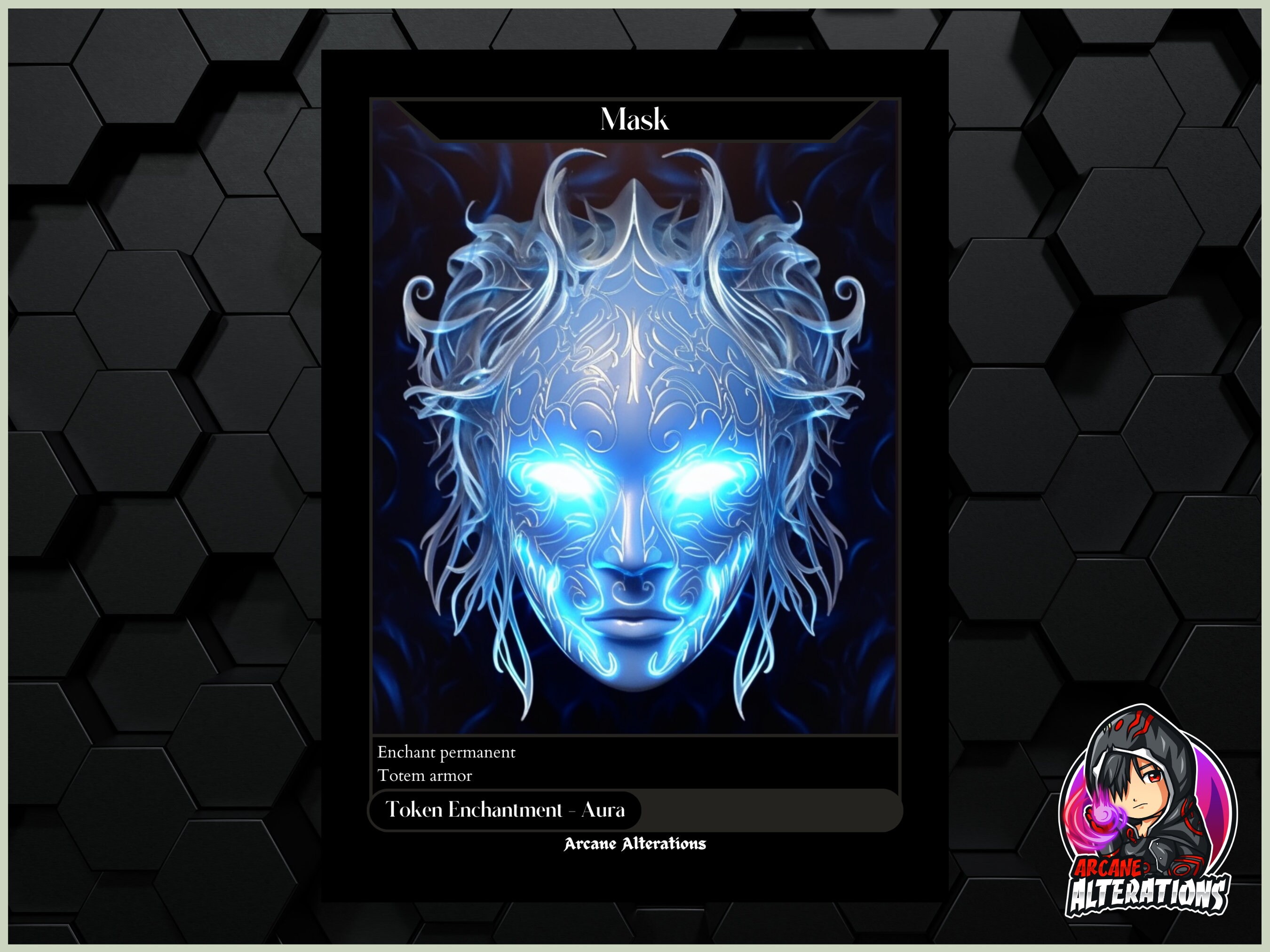 Mask Token Full Art Custom Card - Etsy