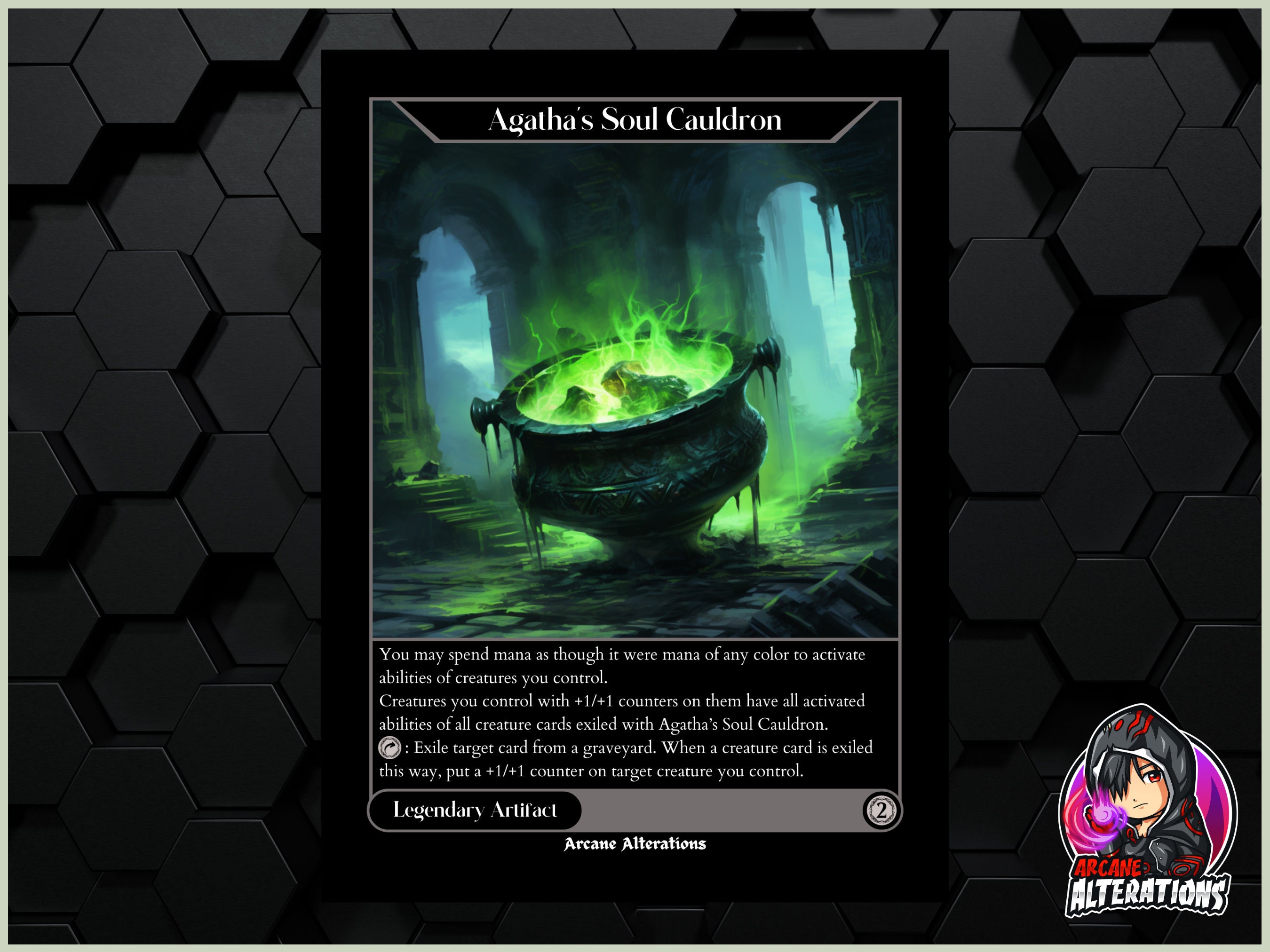 Agatha's Soul Cauldron Full Art Custom Card - Etsy