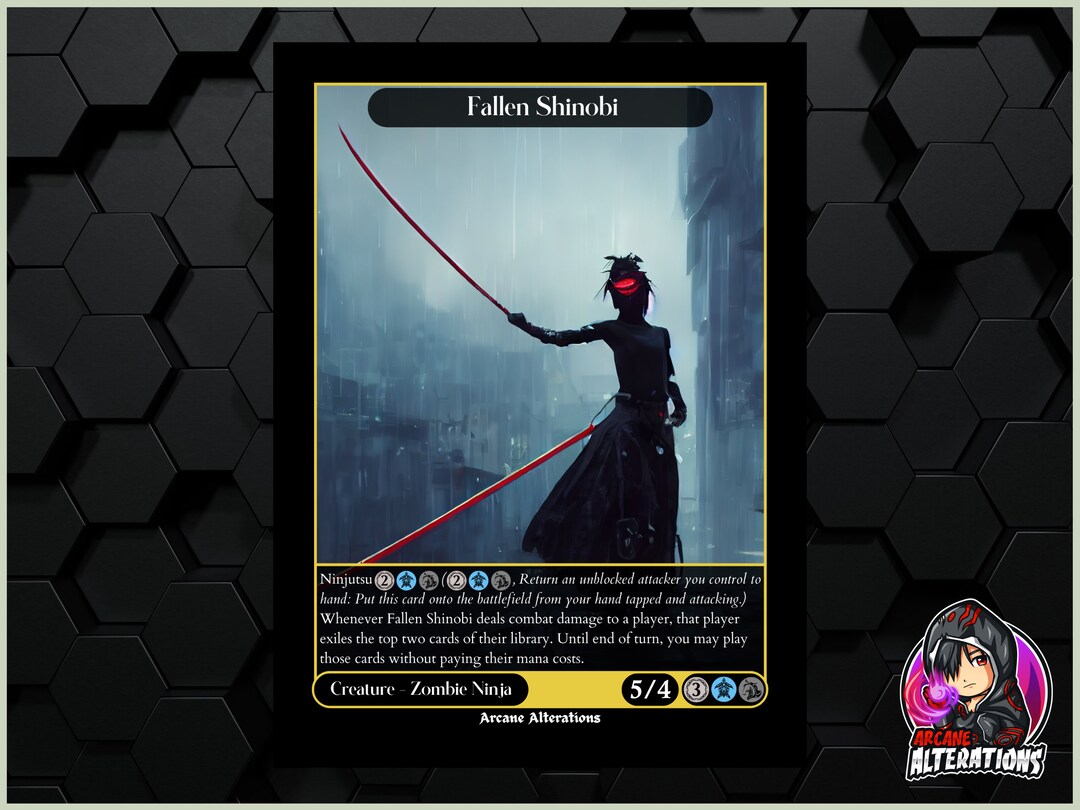 Fallen Shinobi Full Art Custom Card - Etsy