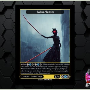 Fallen Shinobi Full Art Custom Card - Etsy